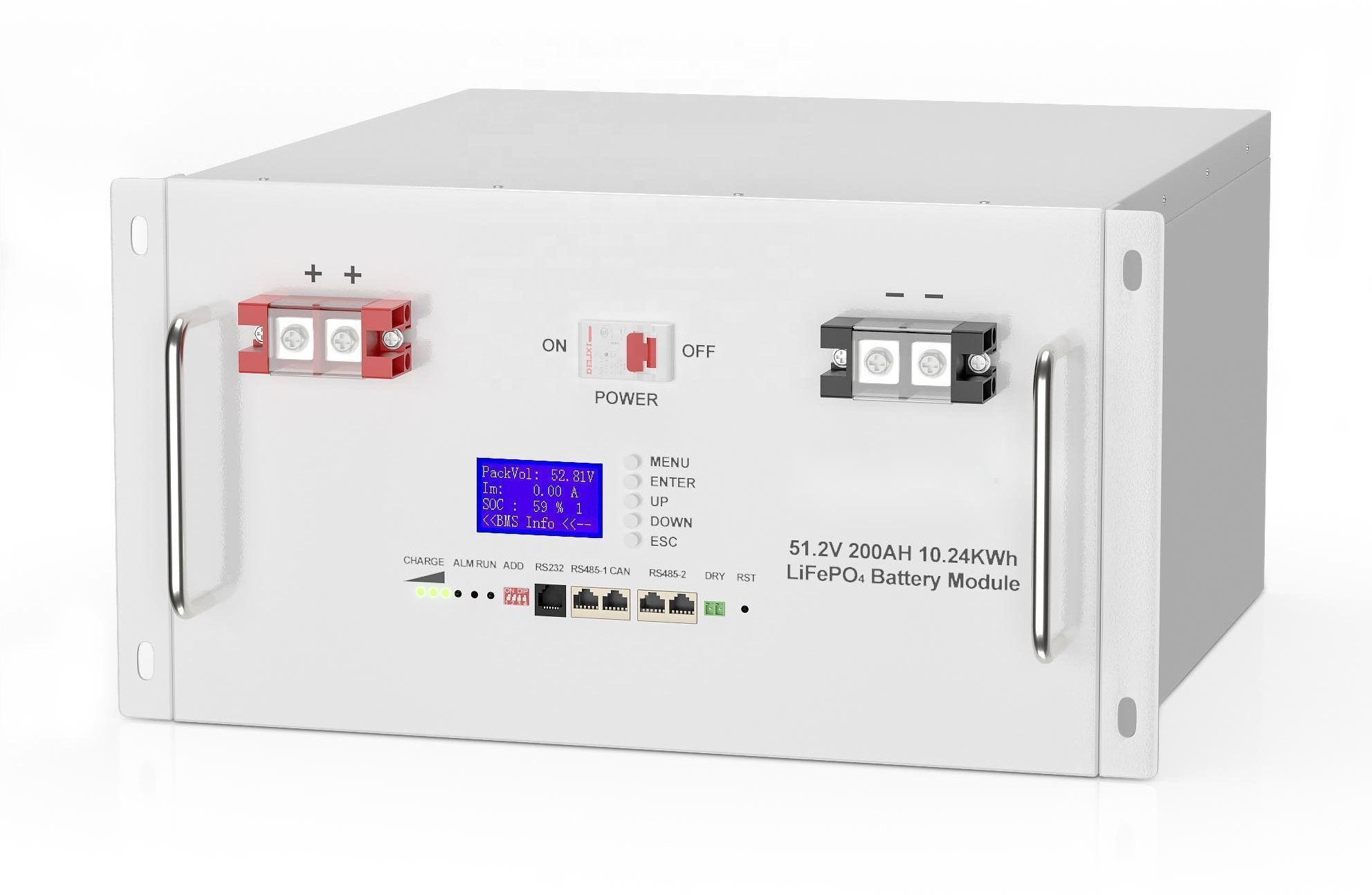 Server Rack LiFePO4 Battery Pack with Smart BMS 48V 200Ah – erpowertech